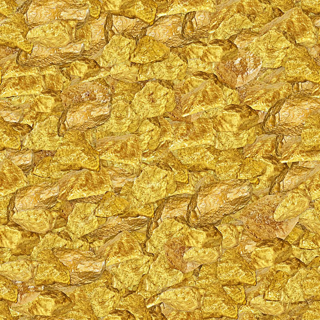 Gold Nuggets Seamless Texture Tile Stock Photo by ...