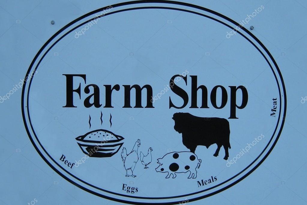 Farm shop sign — Stock Photo © rose4 #104686336