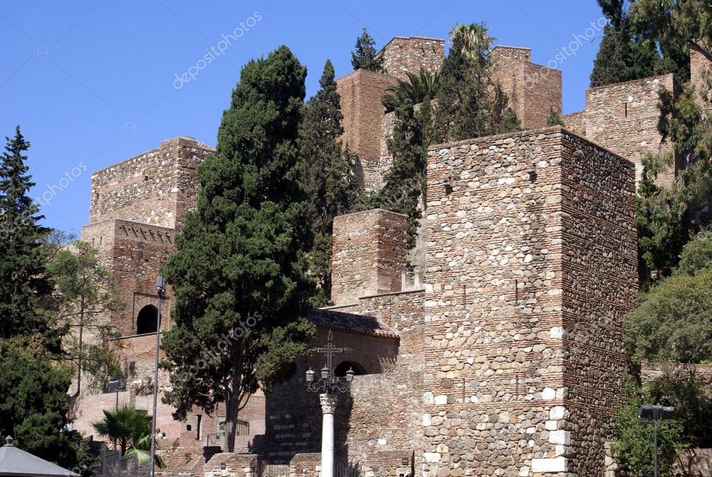 Alcazaba, Gibralfaro Castle, Malaga castle, Malaga, Andalusia, Spain ...