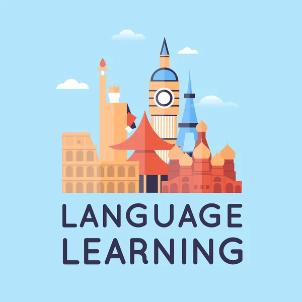 Learning foreign languages ⬇ Vector Image by © odis | Vector Stock 92777942