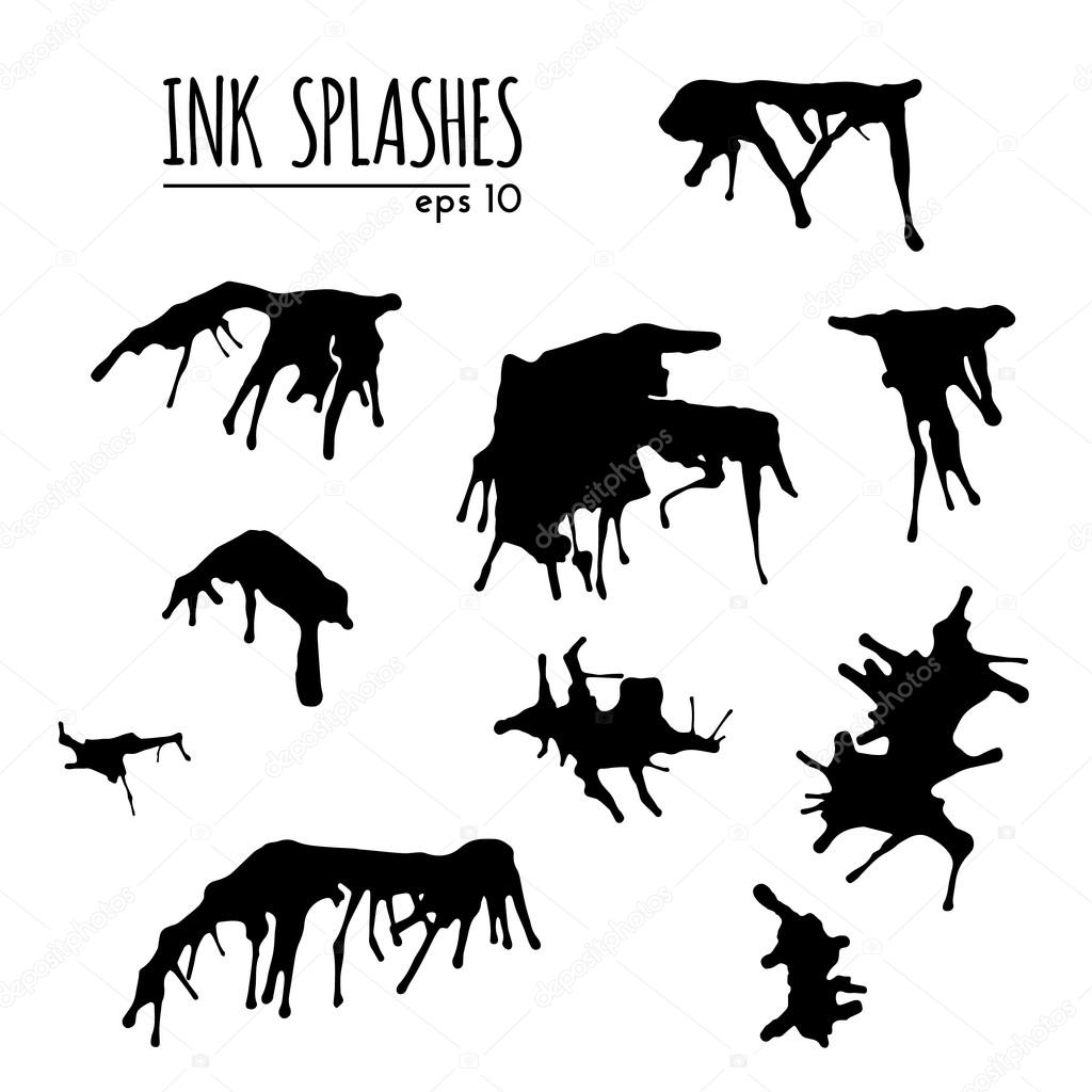 Ink blot collection Stock Vector Image by ©josephine_art #56554081