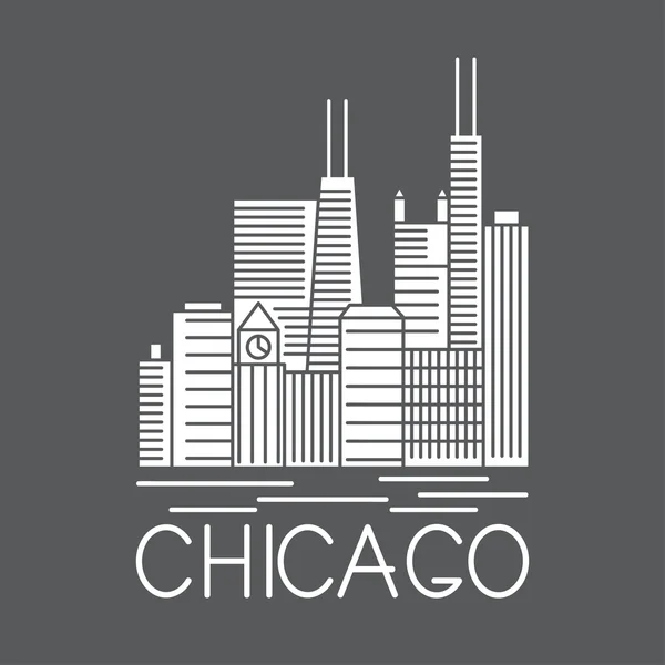 Chicago skyline logo Vector Art Stock Images | Depositphotos