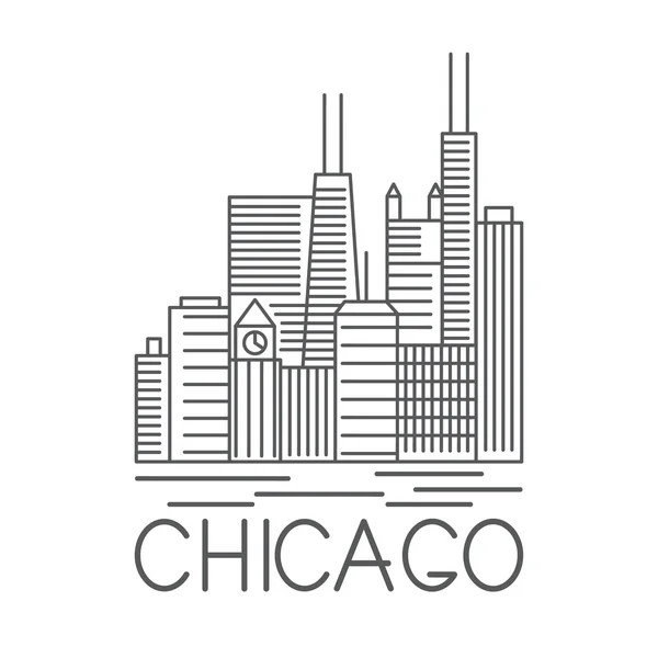 Chicago skyline logo Vector Art Stock Images | Depositphotos