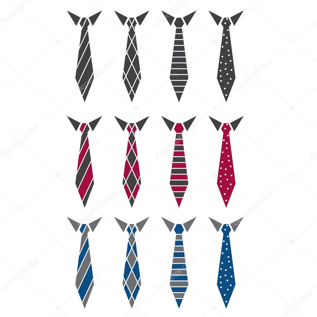 Illustration set of ties. vector Stock Vector Image by ©UVAconcept ...