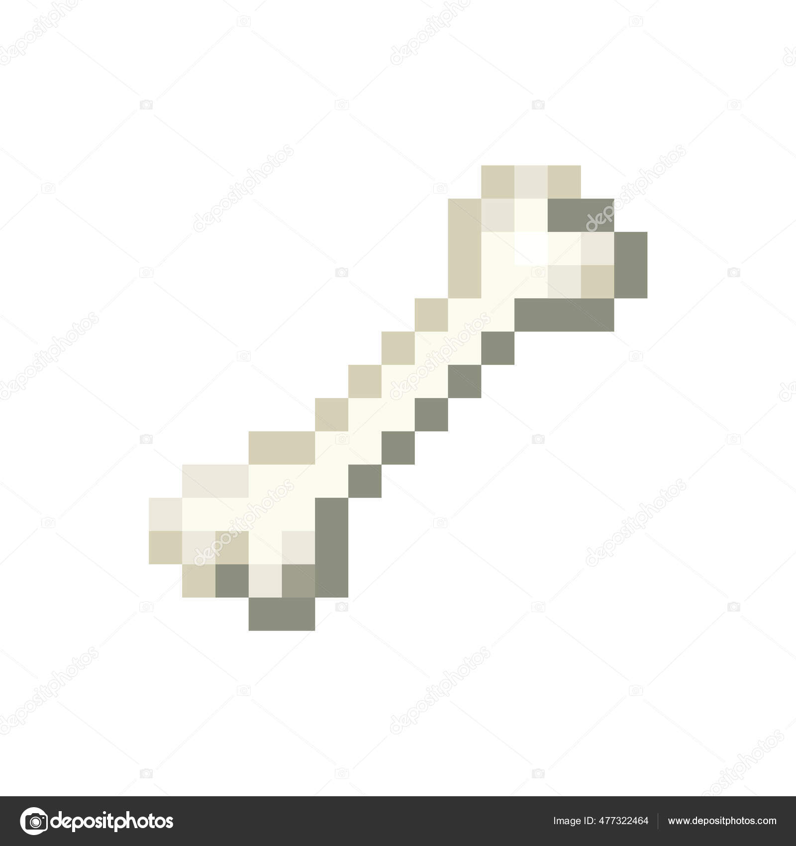 Pixel Art Bone Archivo Vectorial Aislado Vector De Stock Por ©etchmarks 477322464