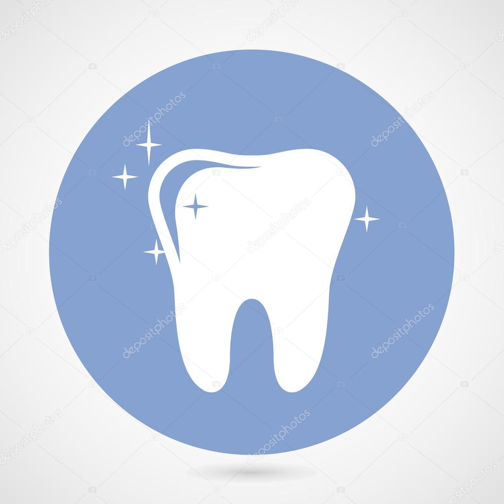 Sparkling tooth icon - dentistry symbol Stock Vector Image by ©gomixer ...
