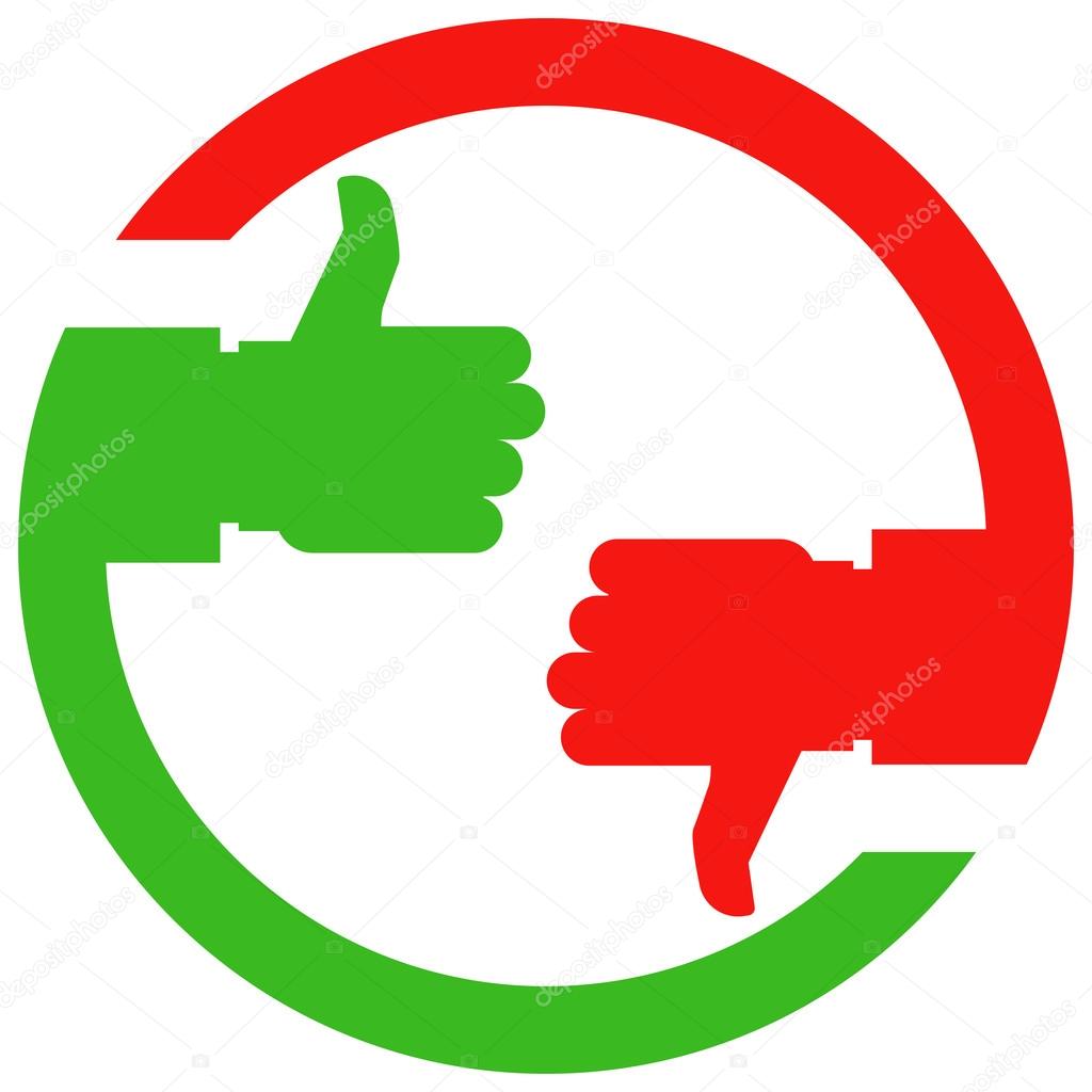 Thumb up and thumb down hands - vote or choice icon — Stock Vector ... Thumb up and thumb down hands - vote or choice icon — Stock Vector ...