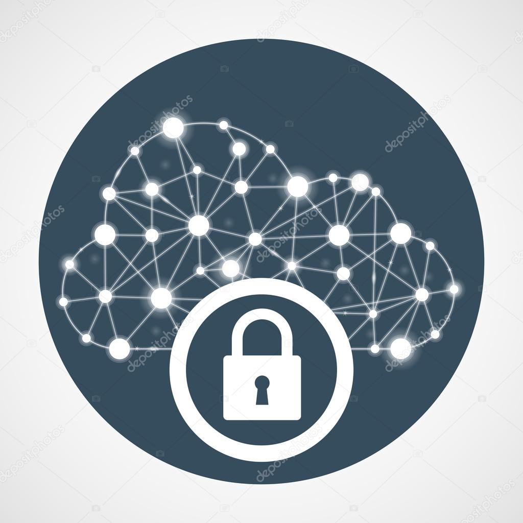 Cloud computing access - internet communication network Stock Vector by ...