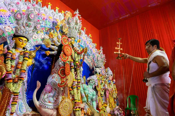 Howrah, Bengala Occidental, India - 25 de octubre de 2020: La diosa ...