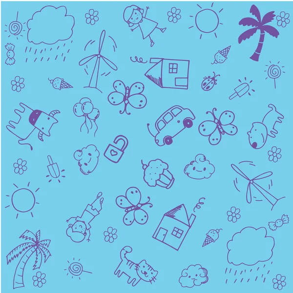 Piknik families doodle art Stock Vector Image by ©wongsalam77 #109459716