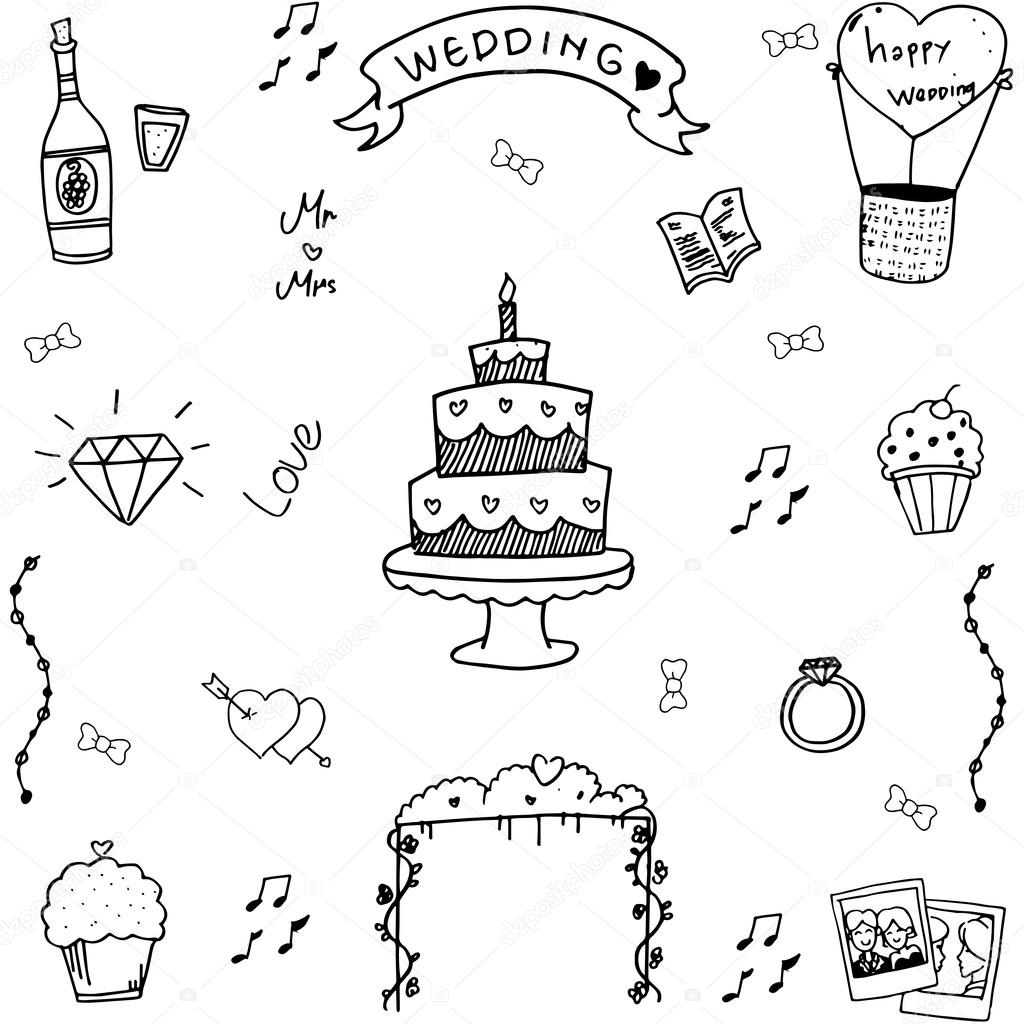 Wedding Party Drawing