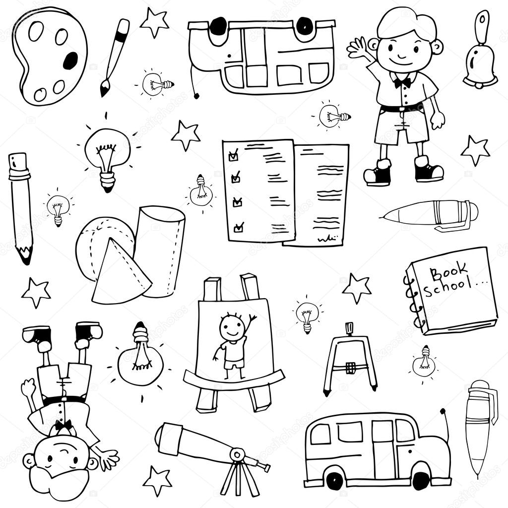 Hand draw doodles element school Stock Illustration by ©wongsalam77 ... Hand draw doodles element school Stock Illustration by ©wongsalam77 ...