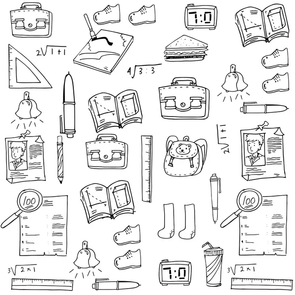 Hand draw vector school element doodles — Stock Vector © wongsalam77 ... Hand draw vector school element doodles — Stock Vector © wongsalam77 ...