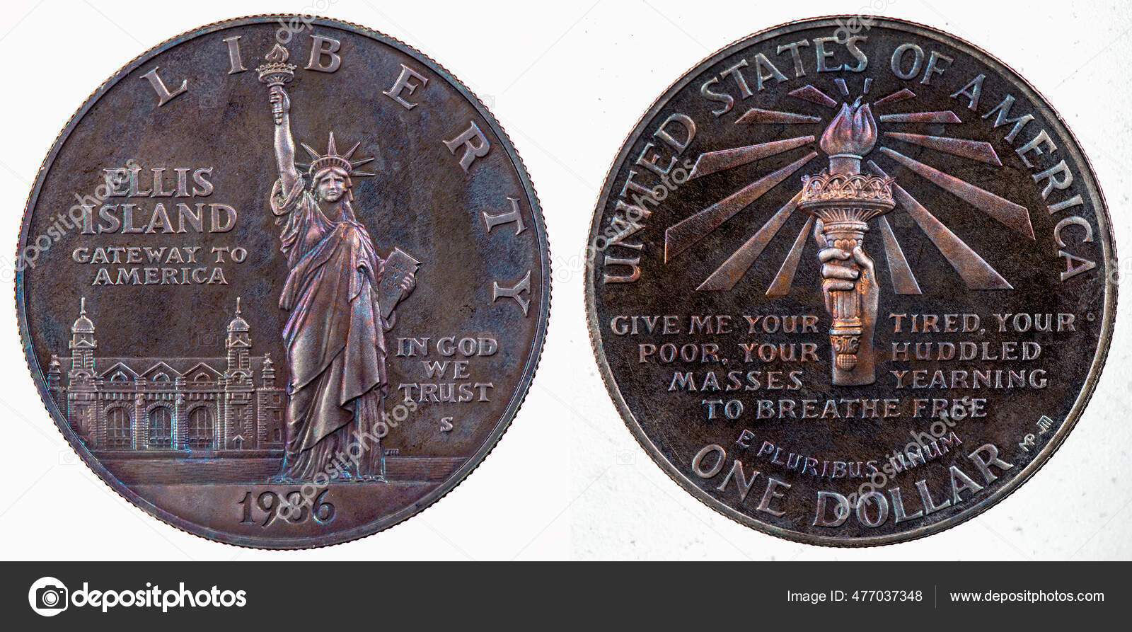 Statue Libertas Robed Roman Liberty Goddess She Holds Torch Her — Stock ...