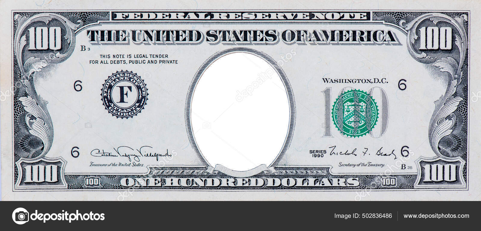 100 Dollar Bill Border