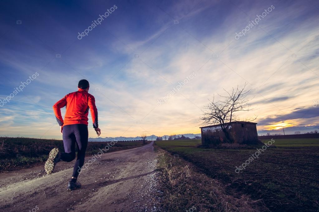 Trail running in the country — Stock Photo © giorgio.pulcini #61716251