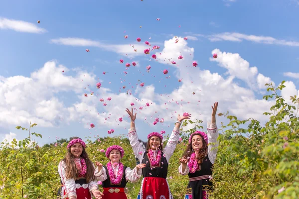 Throwing roses in the air — Stock Photo © nikolay100 #115383902