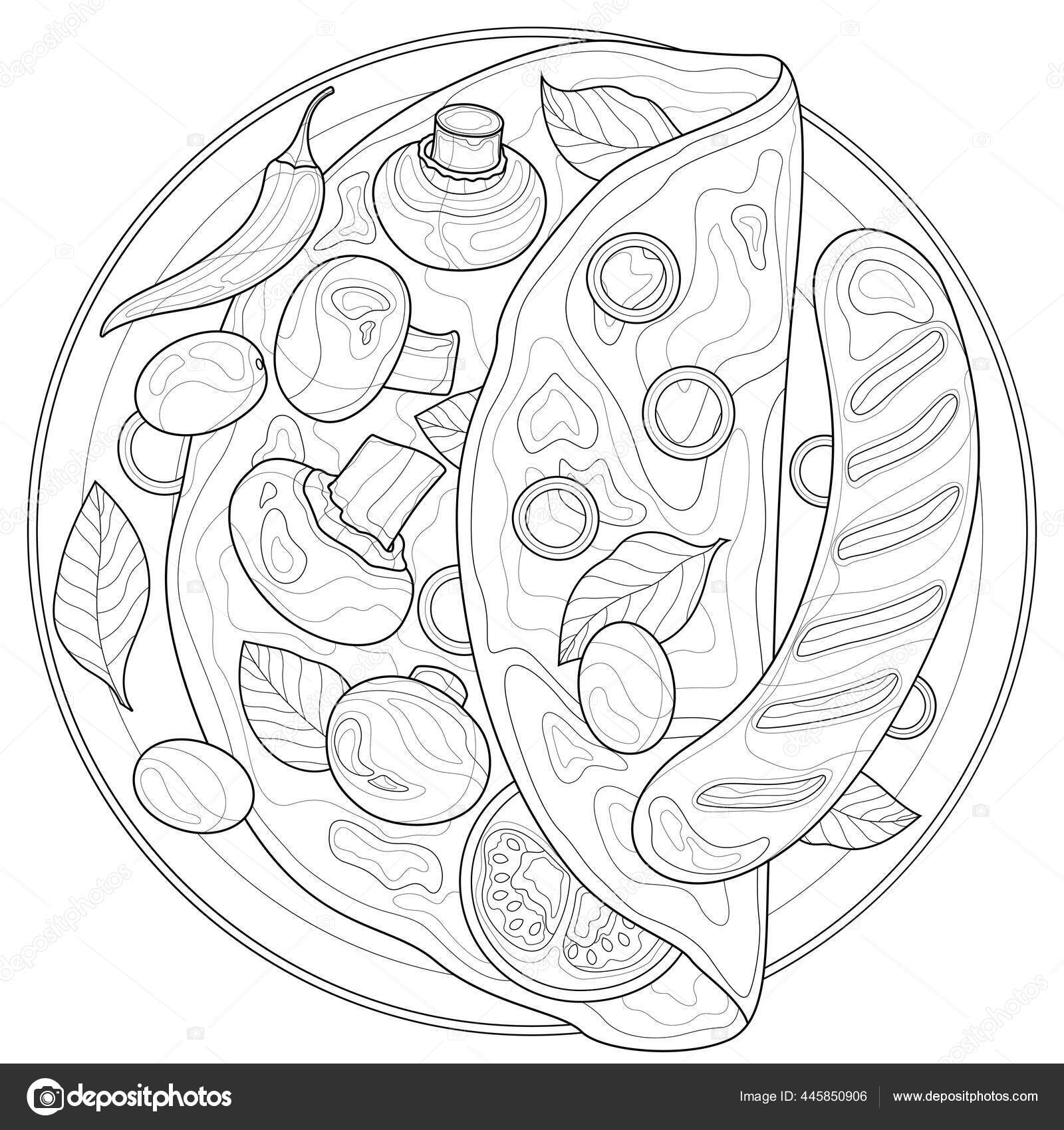 Sausage Coloring Pages