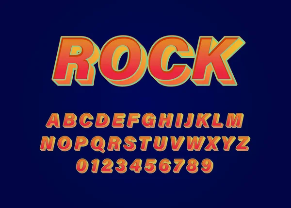 Rock font imágenes de stock de arte vectorial | Depositphotos