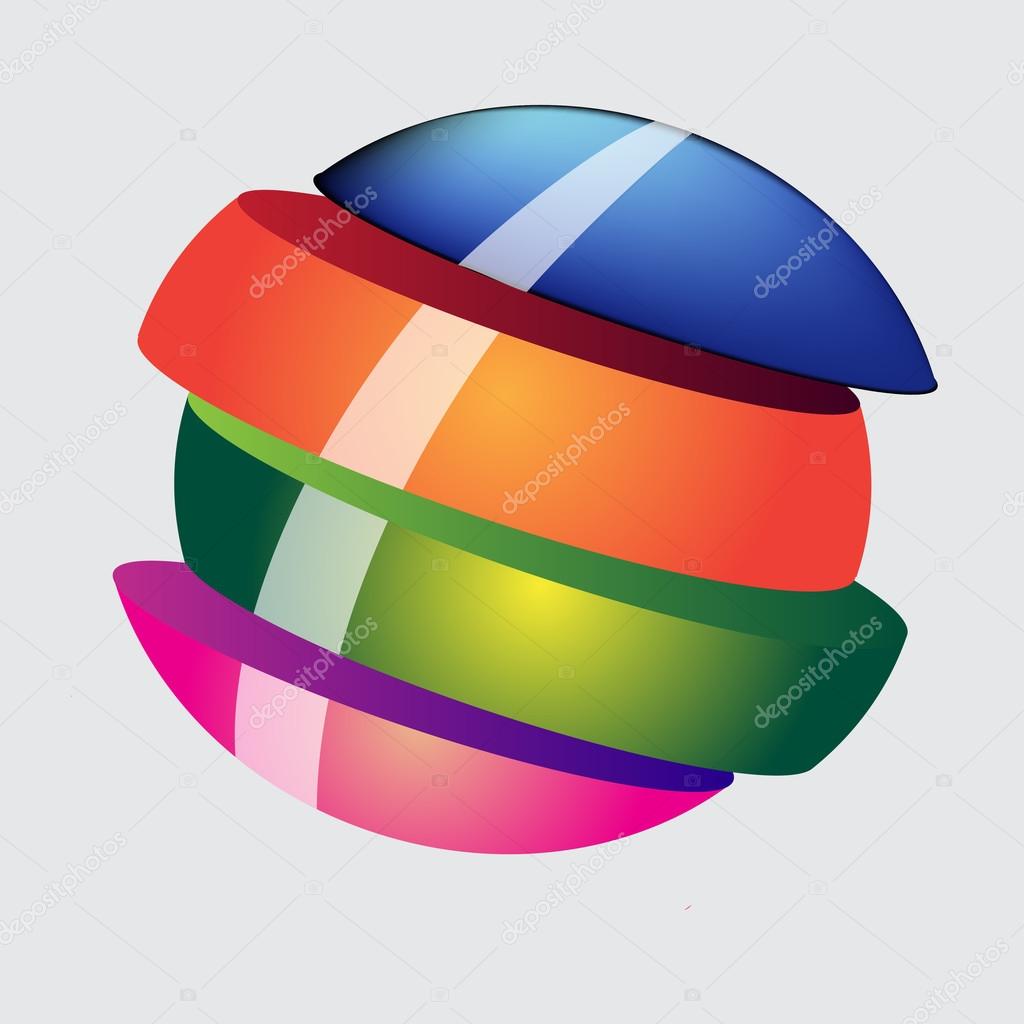 Slice sphere Stock Vector by ©slowman333 56143327