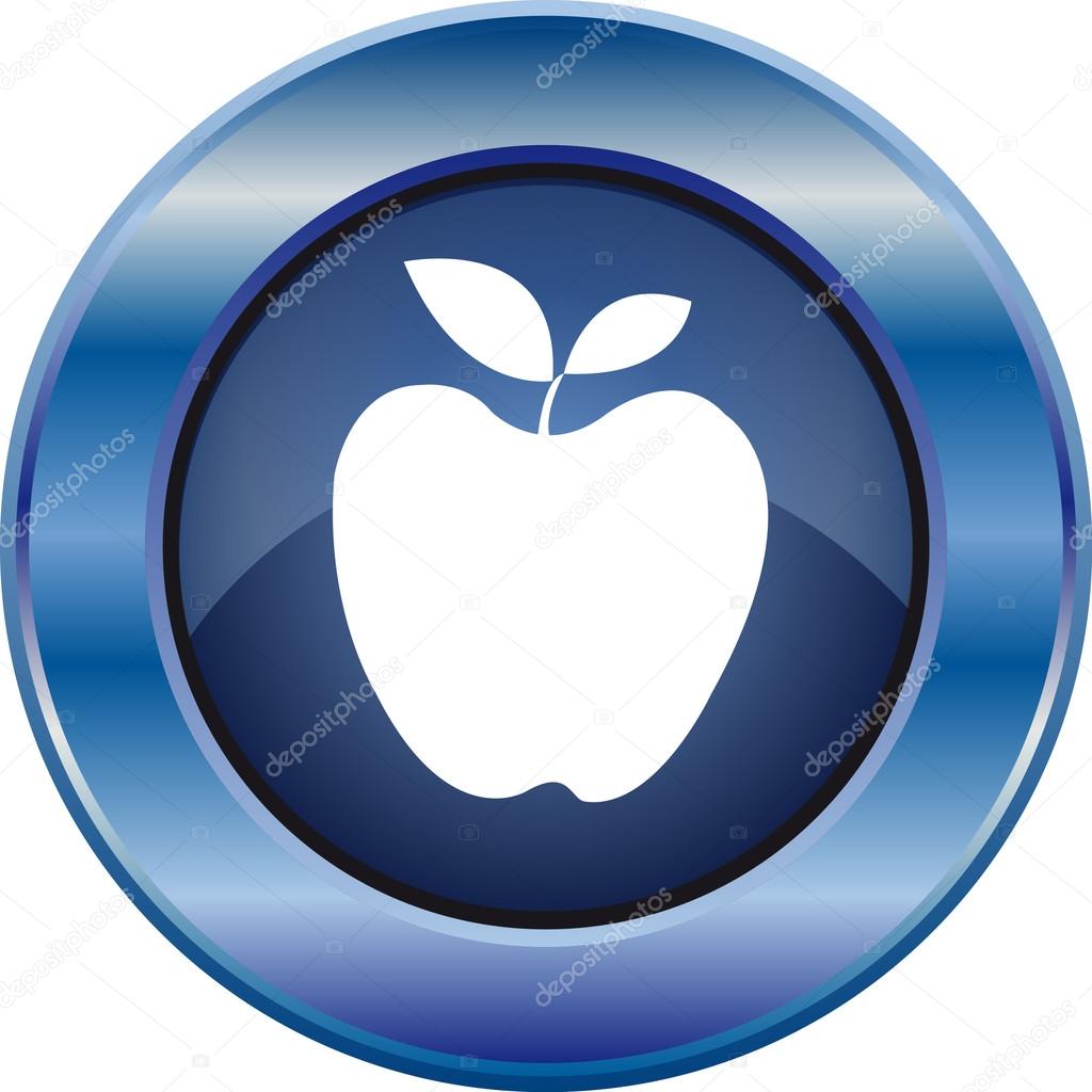 Apple icono azul Vector de stock por ©slowman333 60195729