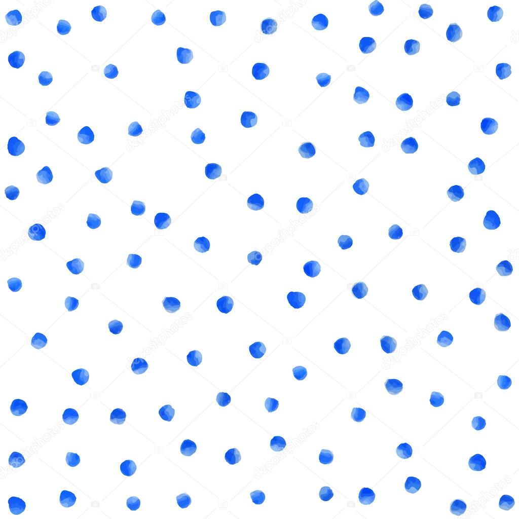 Small blue watercolor brush dots Stock Vector by ©dreamcat 68337677