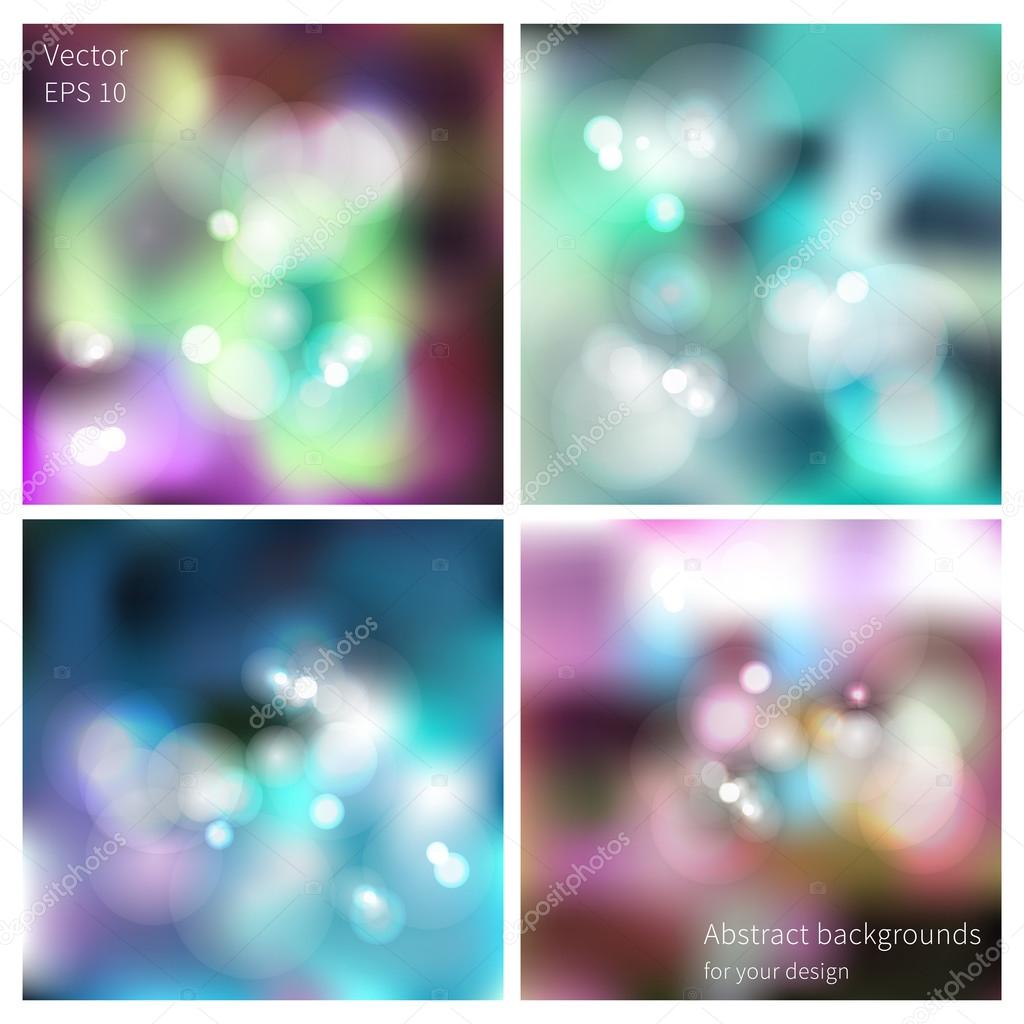 Set of four backgrounds Stock Vector by ©dreamcat 82604016