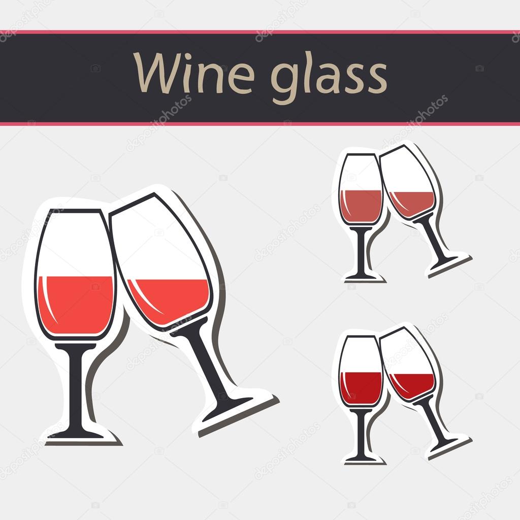 Copas de vino tinto salpicaduras Vector de stock por ©alexxndr 59571053