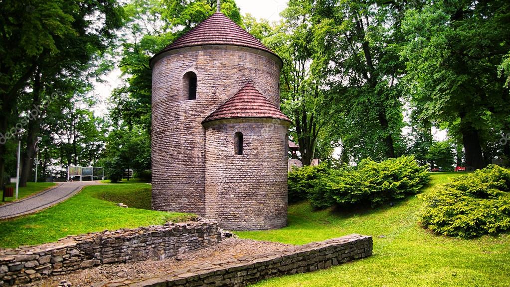 Romanesque Rotunda on Castle Hill in Cieszyn, Poland Stock Photo by ...