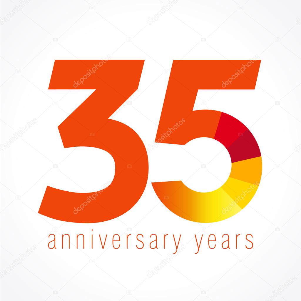 35 aniversario logo Vector de stock por ©Koltukov_Alek 80498458