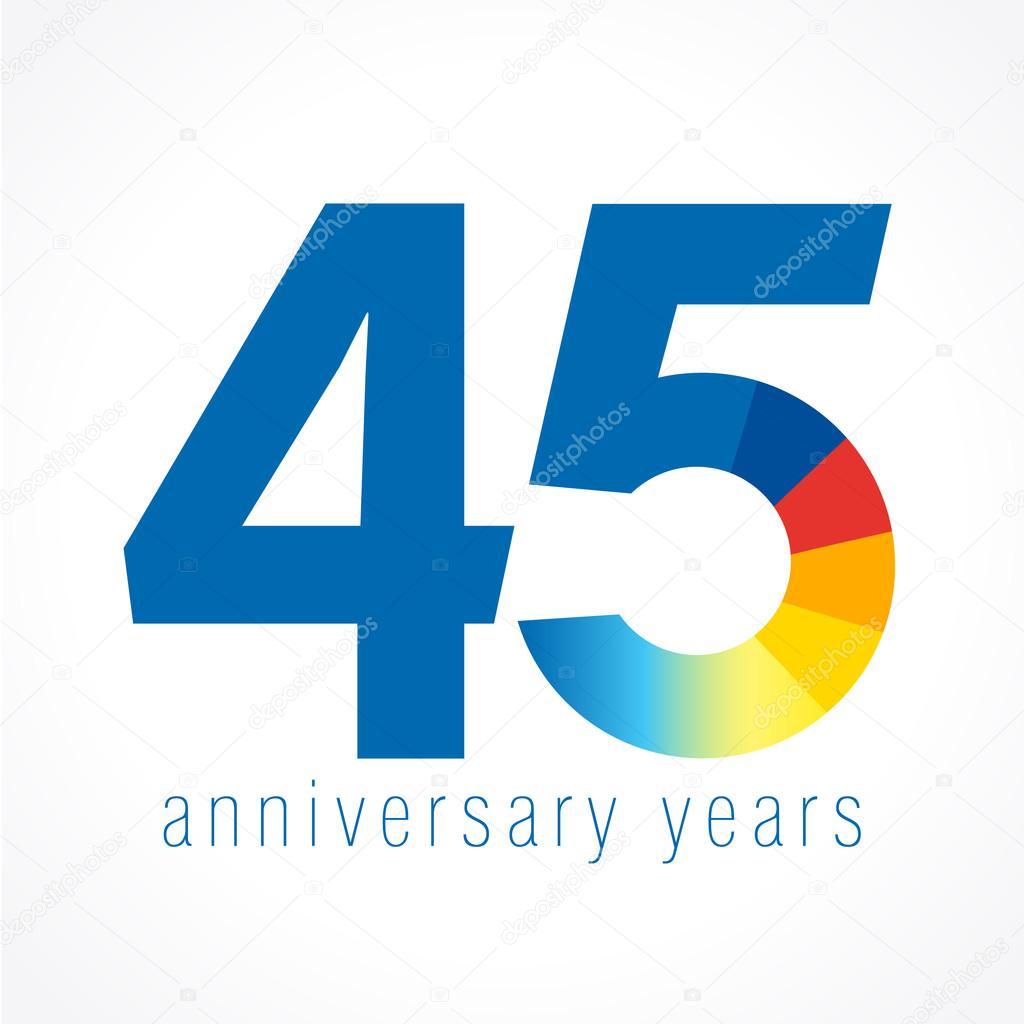 Logo 45 aniversario Vector de stock por ©Koltukov_Alek 80571122