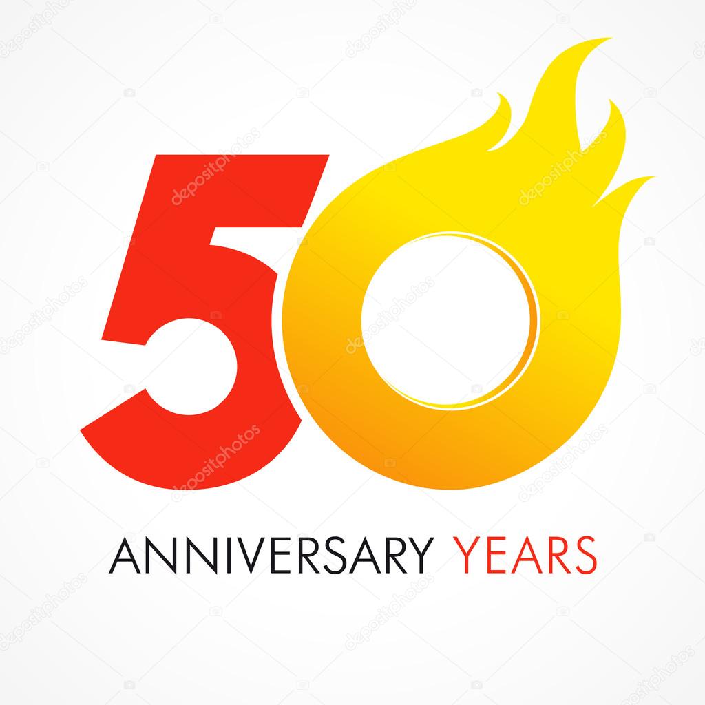 50 anniversary flame logo Stock Vector by ©Koltukov_Alek 81389350