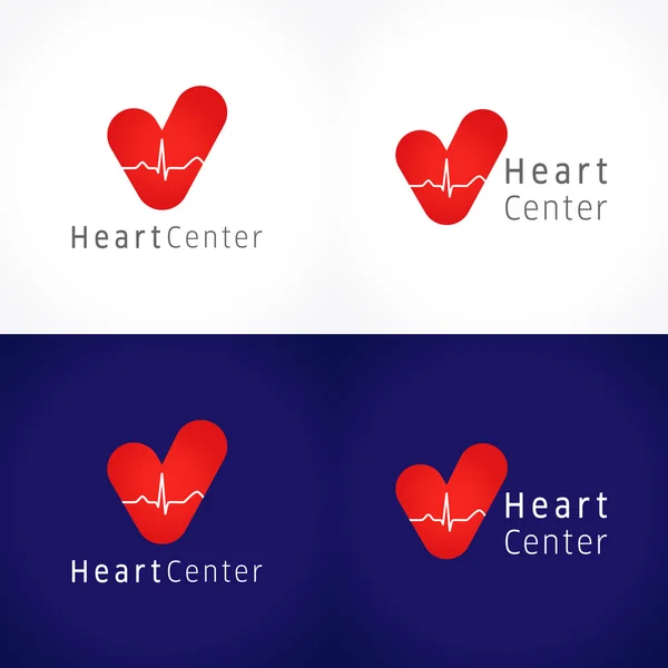 Abstract two hearts logo icon concept. Logotype template for branding ...