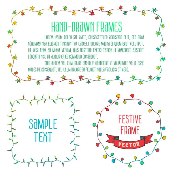 Garland frames Vector Art Stock Images | Depositphotos