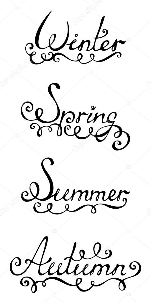 Hand-written text Stock Vector Image by ©AlexVector #54272565