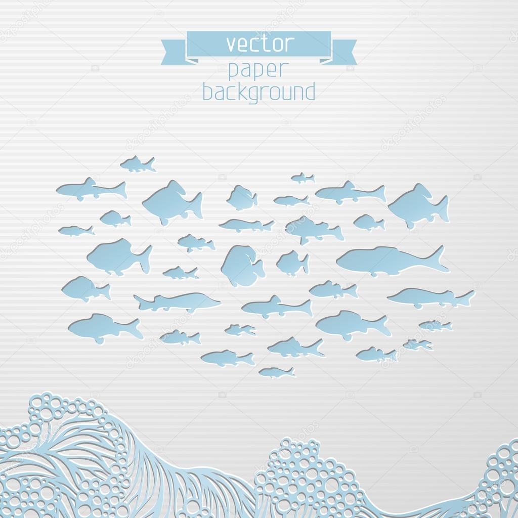 Sea paper background Stock Vector by ©AlexVector 54973529