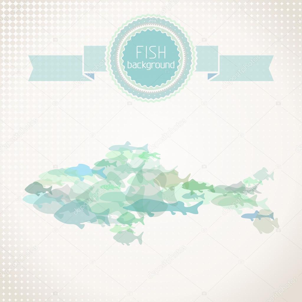 Paper fish background. Stock Vector Image by ©AlexVector #54974051