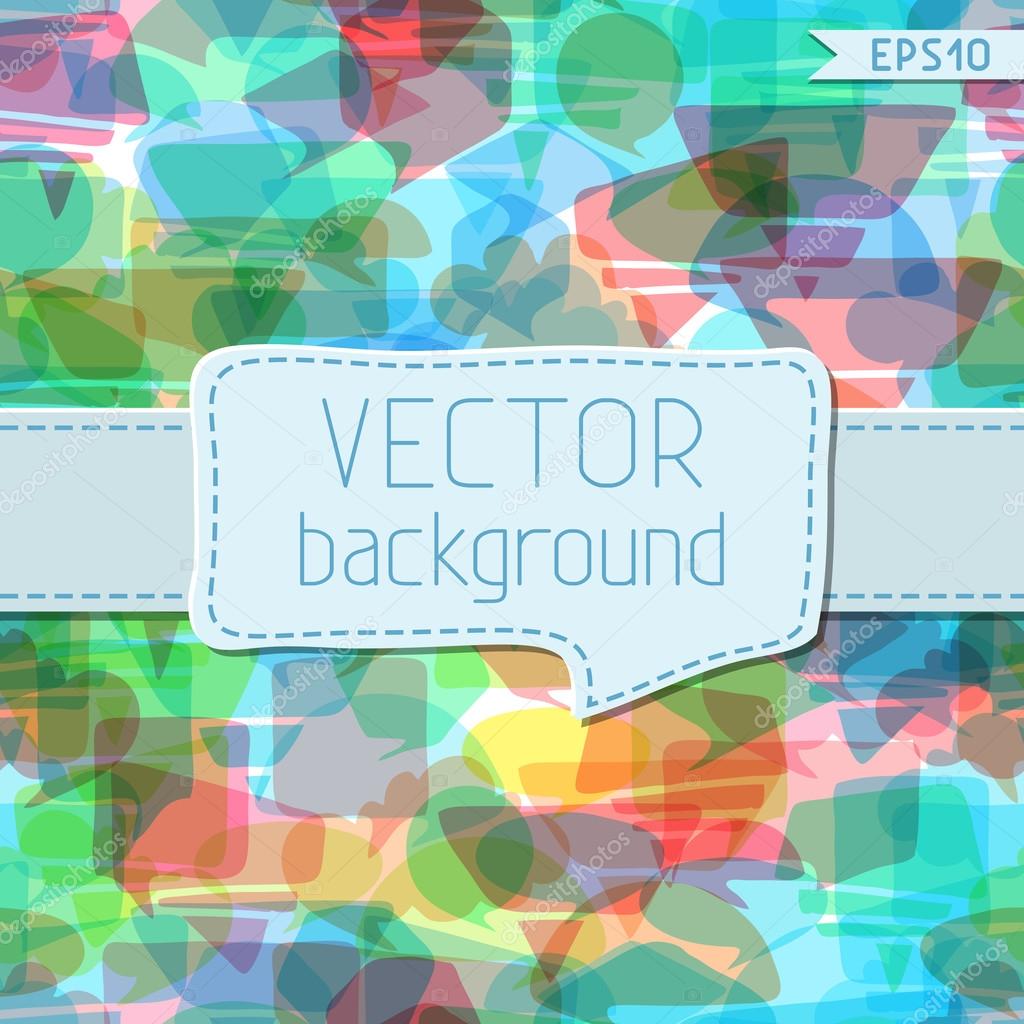 Speech bubbles background. Stock Vector by ©AlexVector 54975033