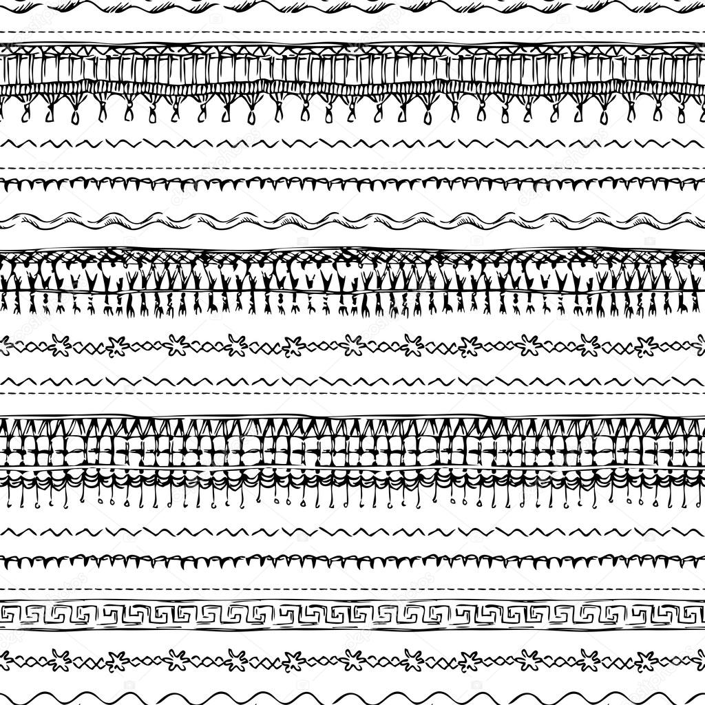 Sewing Stitches Vector