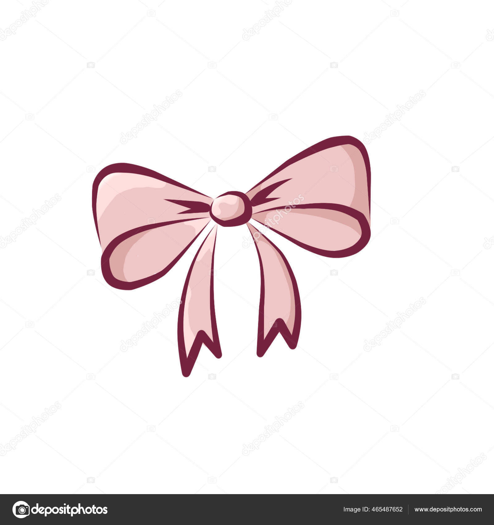 Pink Gift Bow Clip Art