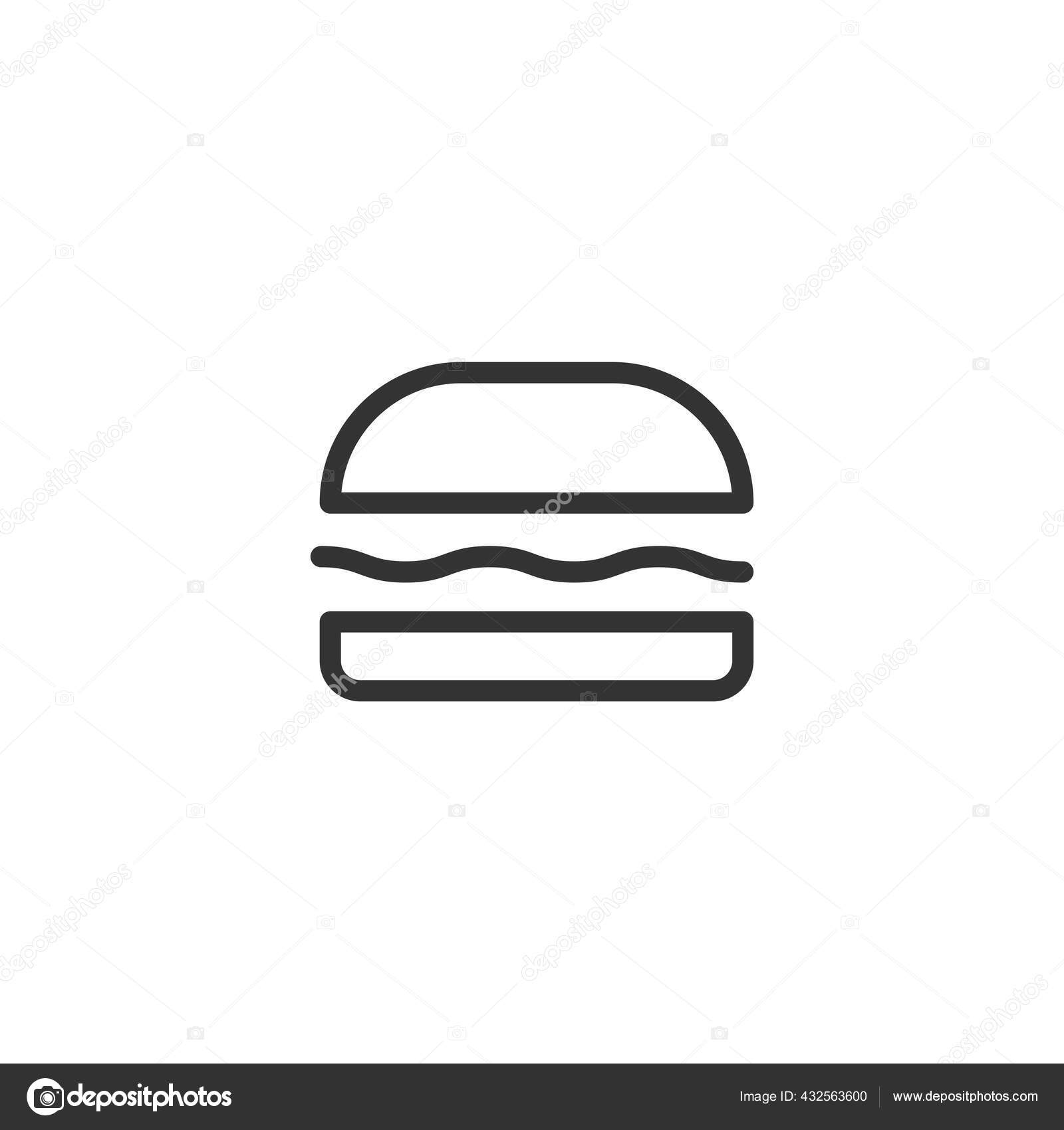 Burger Icon Sandwich Symbol Modern Simple Vector Icon Website Design Stock Vector by ©quinennip ...
