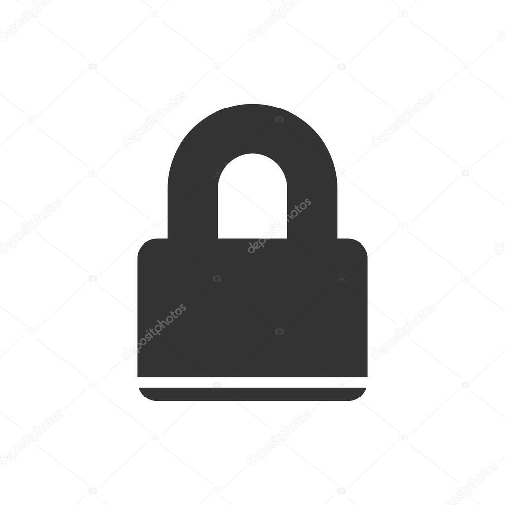 Icono de candado aislado sobre fondo blanco. Bloquear s mbolo moderno, simple, vector, icono ...