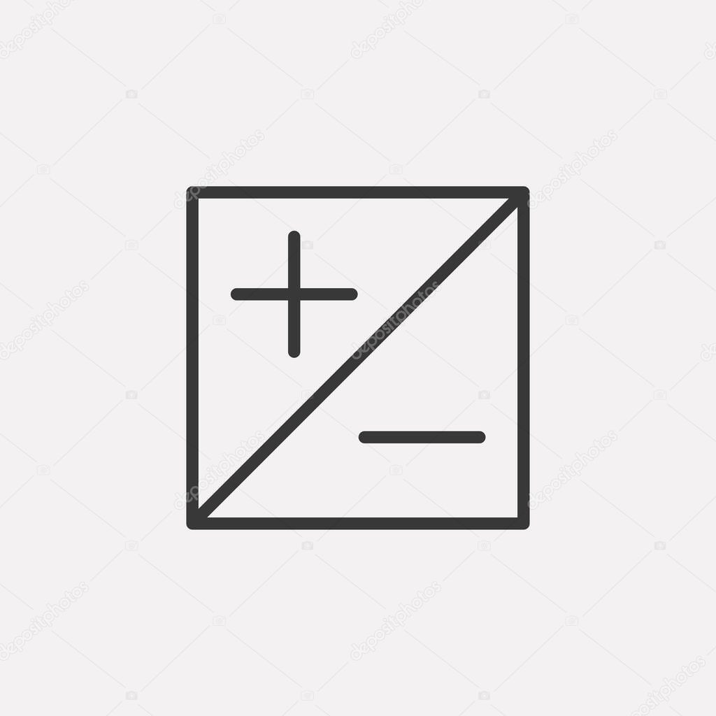 Icono de compensación de exposición aislado en segundo plano. Símbolo ...