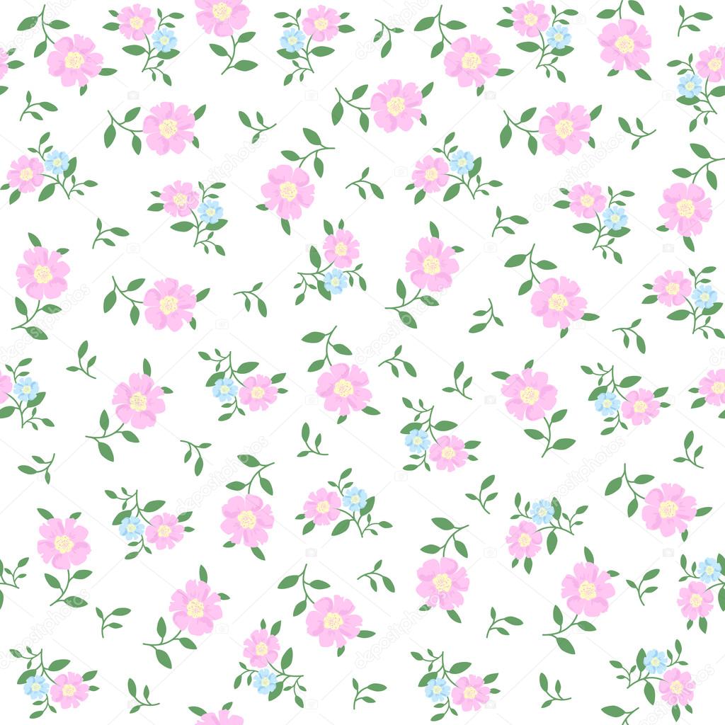 Seamless pattern in small flower. Romantic flower print. Ditsy floral ...