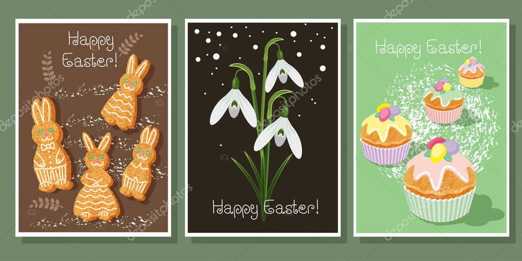 conjunto de plantillas, portadas y postales para las vacaciones de ...