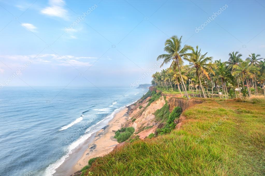 India, Kerala, Varkala beach cliff — Stock Photo © lena_serditova@mail ...