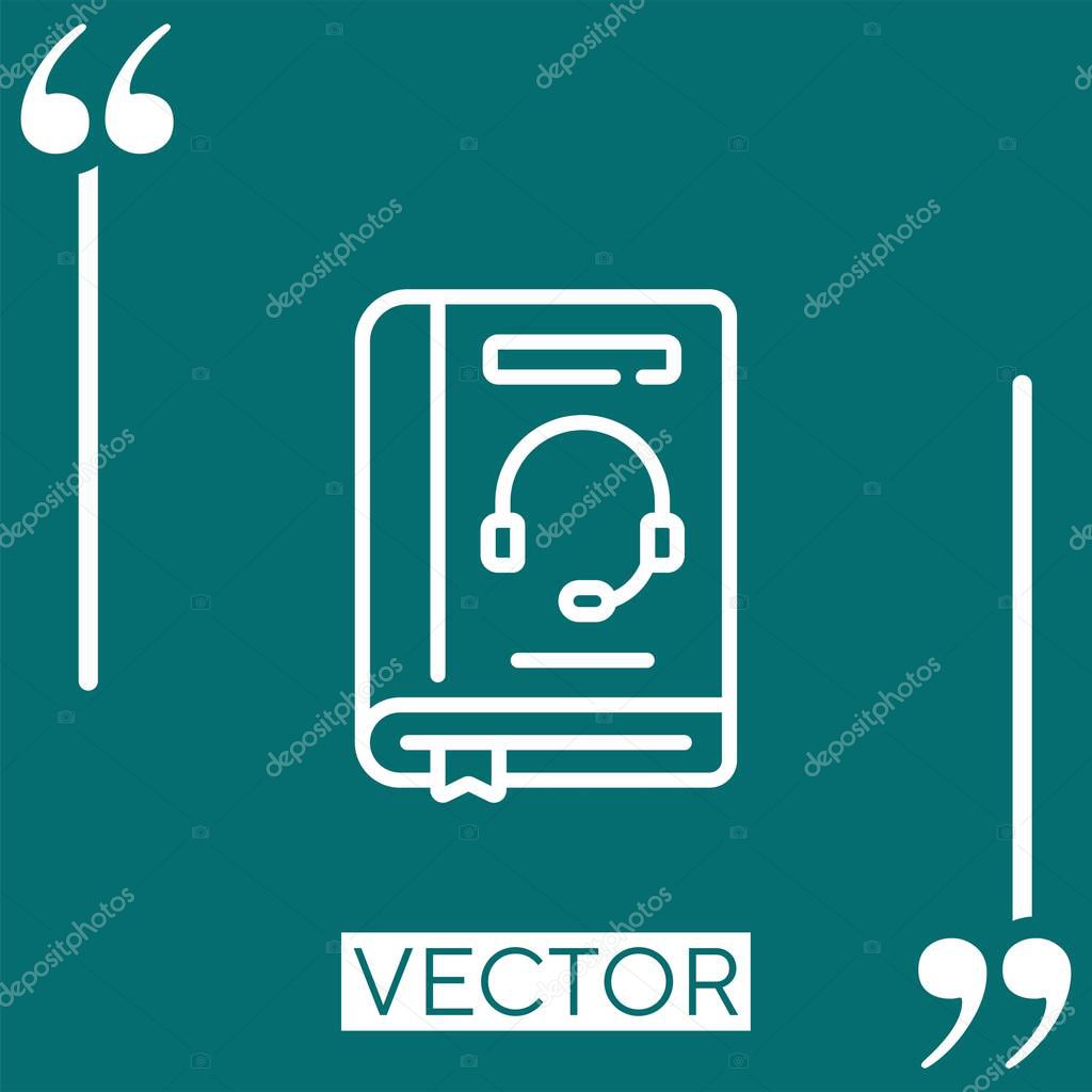 guía vector icono icono lineal. Línea de carrera editable 2023