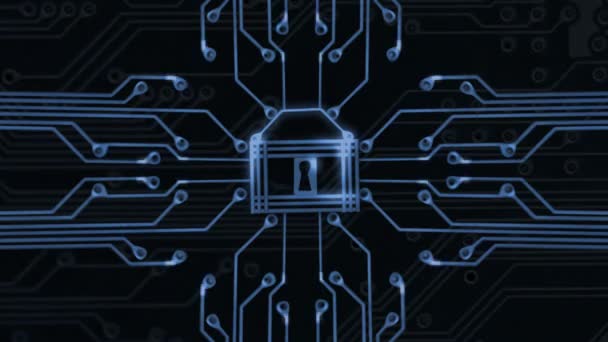 Cyber Security blue ⬇ Video by © TheFilmMaster Stock Footage #65864591