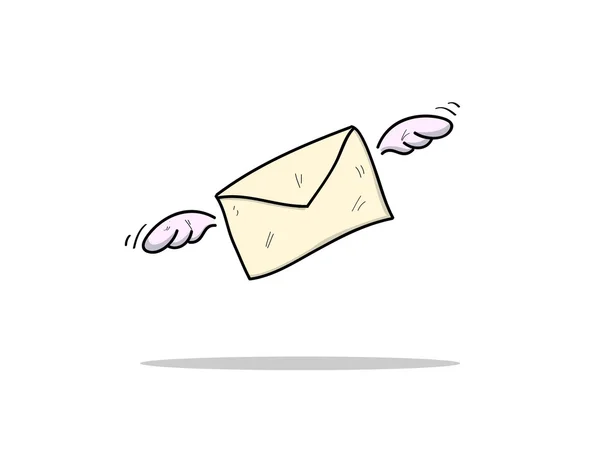 Flying envelope Vector Art Stock Images | Depositphotos