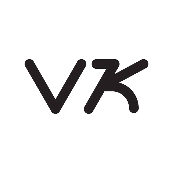 Vk logo design imágenes de stock de arte vectorial | Depositphotos